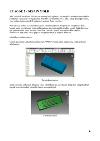 Tutorial sederhana simulasi injeksi plastik | PDF