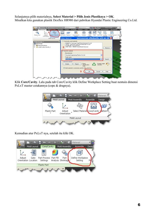 Tutorial sederhana simulasi injeksi plastik | PDF