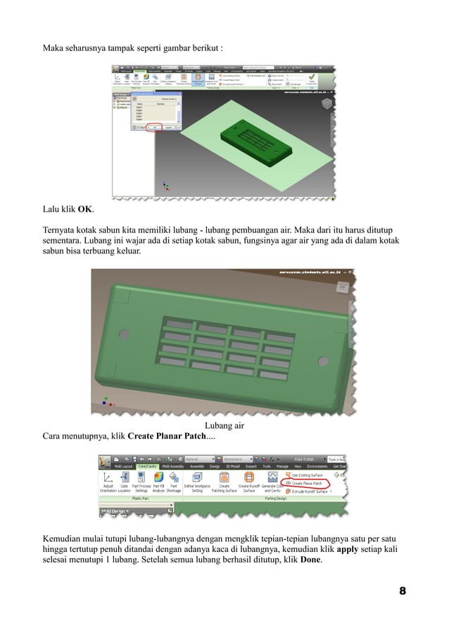 Tutorial sederhana simulasi injeksi plastik | PDF