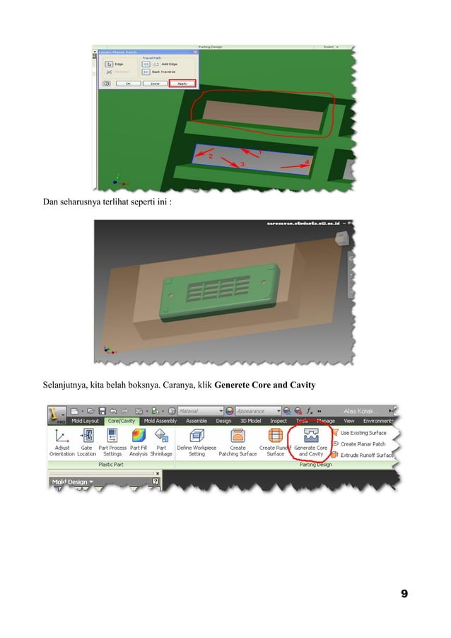 Tutorial sederhana simulasi injeksi plastik | PDF