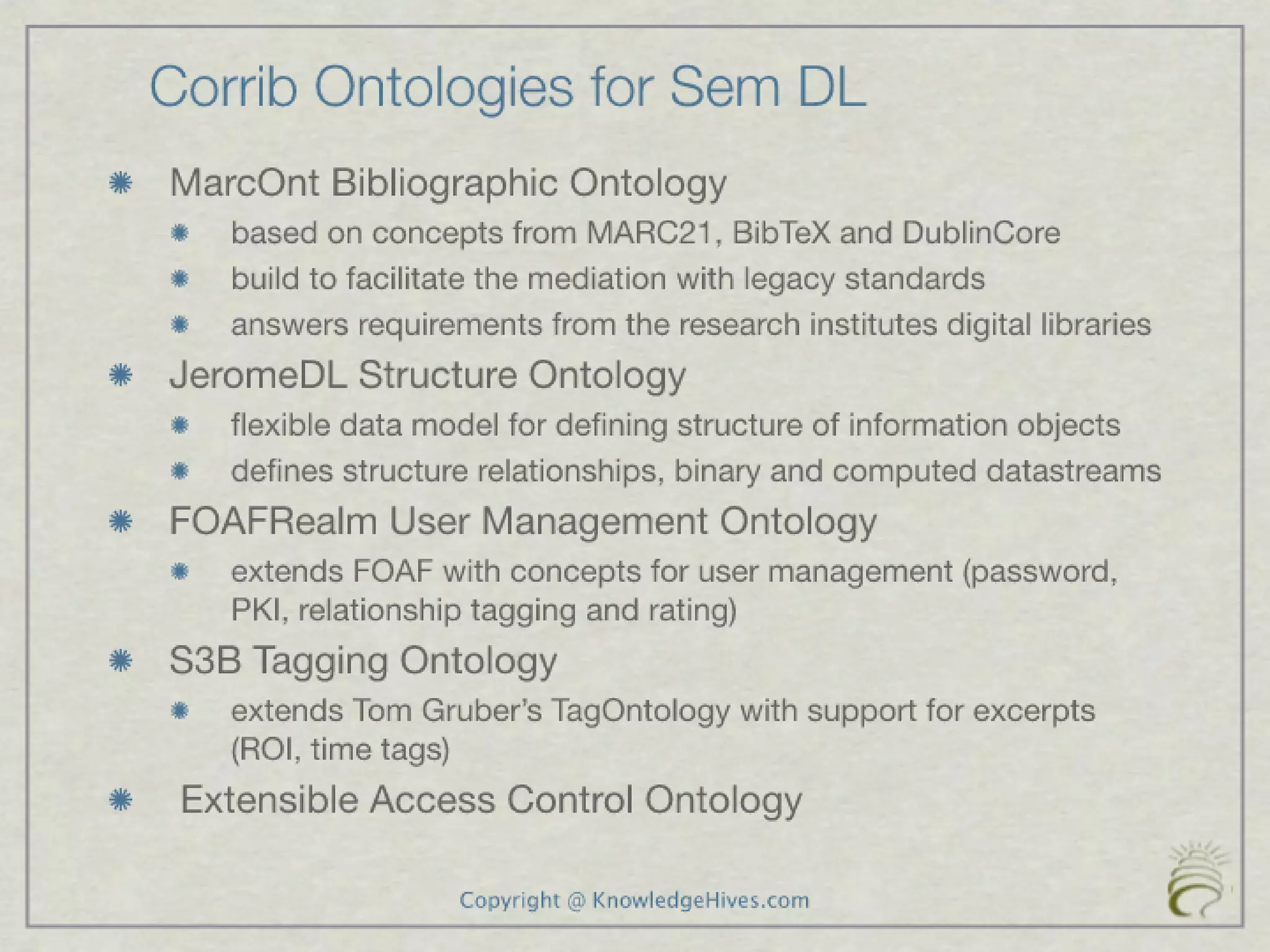 Tutorial On Semantic Digital Libraries At Icsd09 Pdf