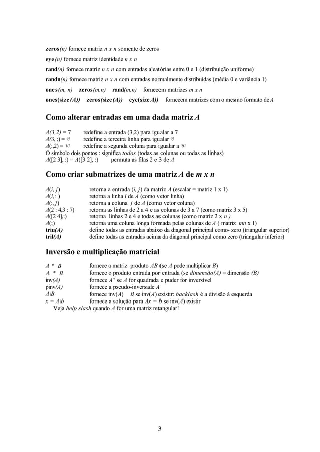 Turorial Básico de Matlab. | PDF