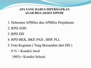TUTORIAL SIPEDE - APBDES BANYUWANGI.pptx