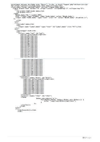 Tutorial sistem informasi perpustakaan | PDF