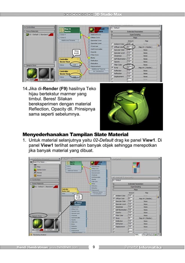 Tutorial slate material 3dsmax 2010 | PDF