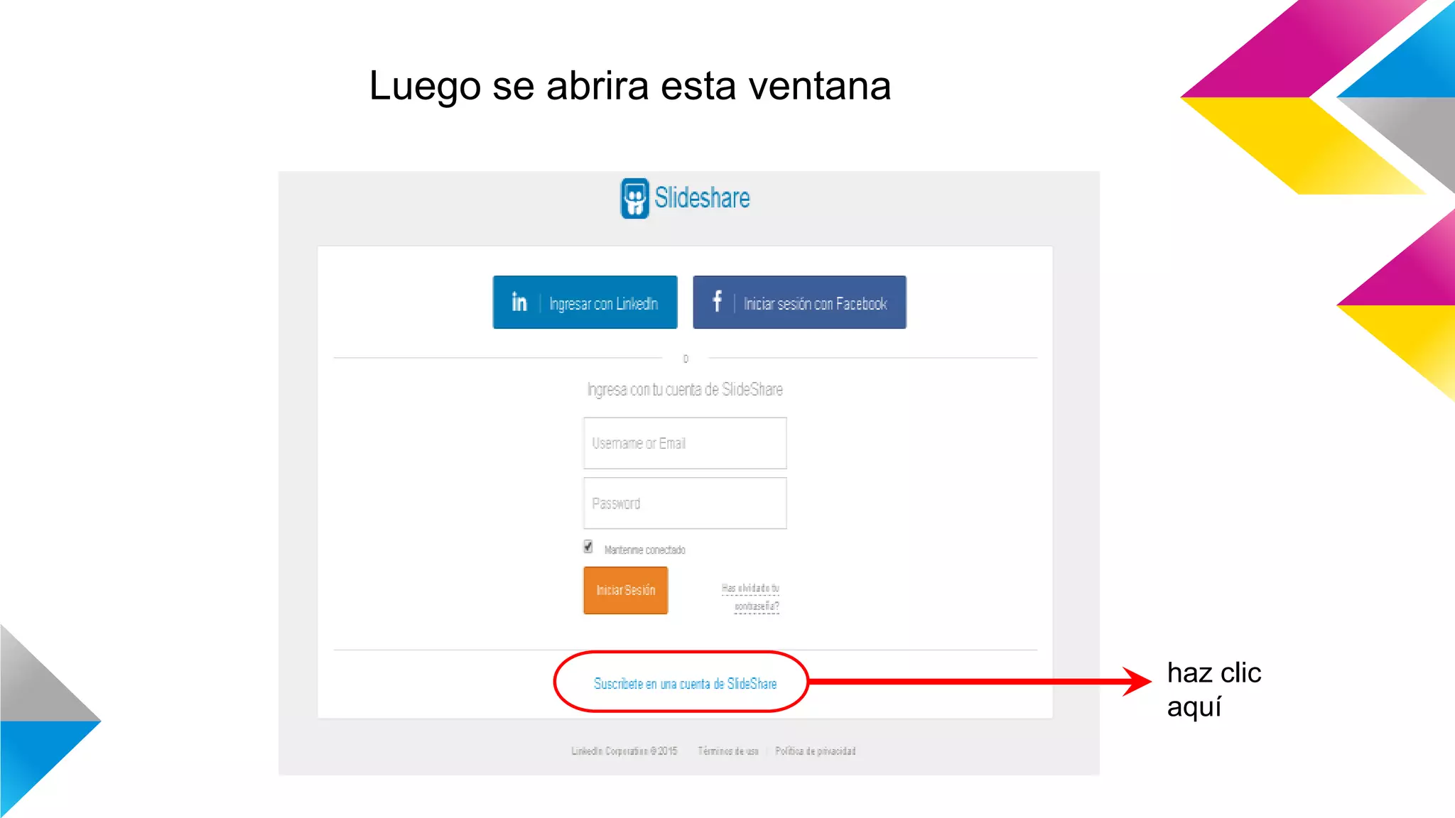 Tutorial slideshare 2015 | PPTX