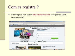 Tutorial sobre el delicious | PPT
