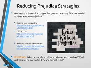 Stereotypes to Prejudice Tutorial | PPTX | Debated Sensitive Social ...
