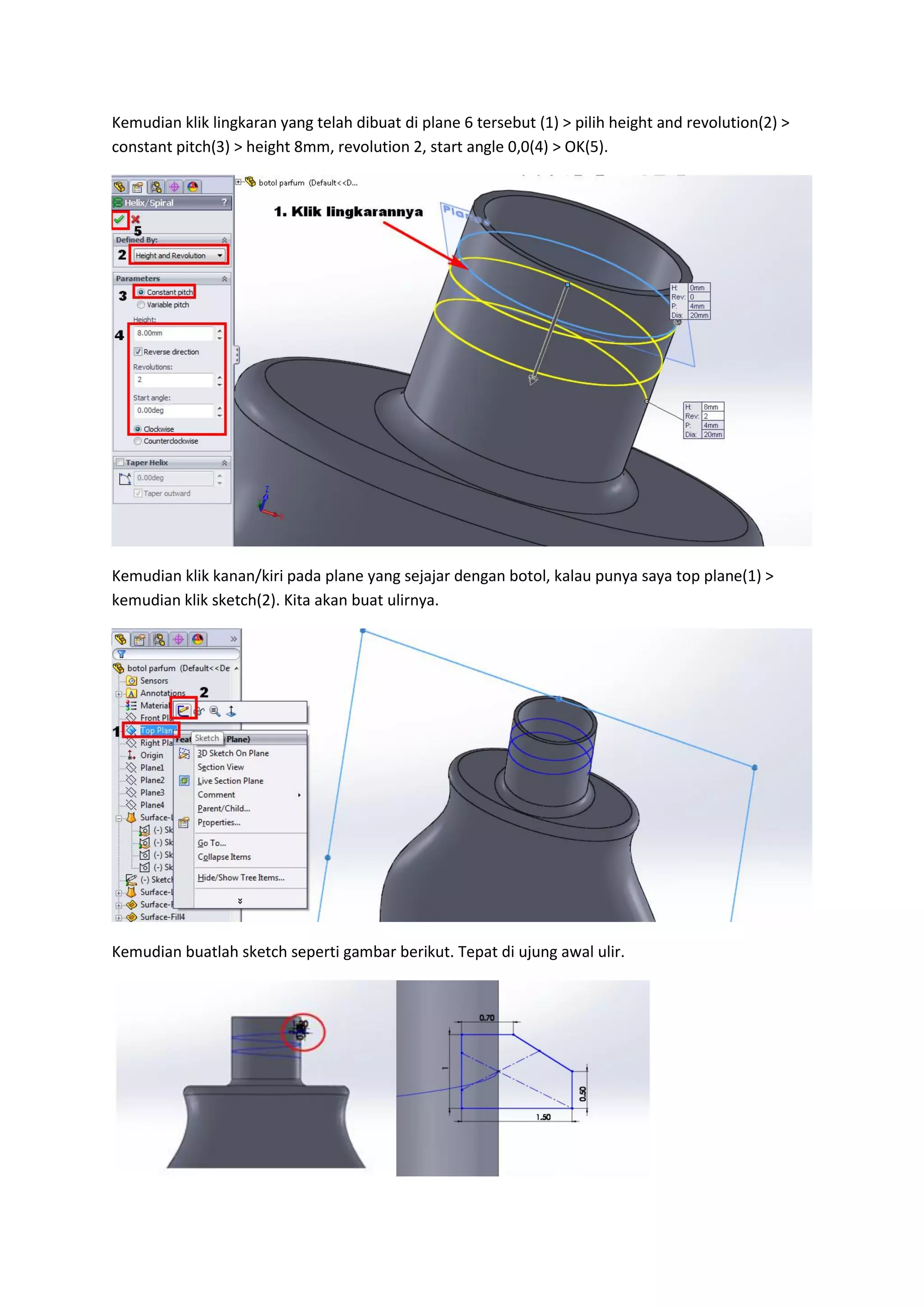 Tutorial solidworks bikin surface | PDF