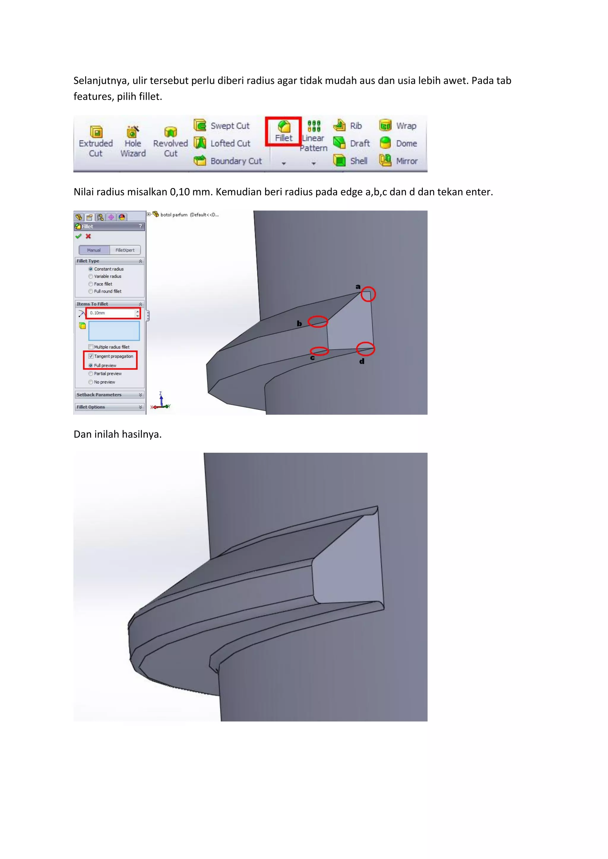 Tutorial solidworks bikin surface | PDF