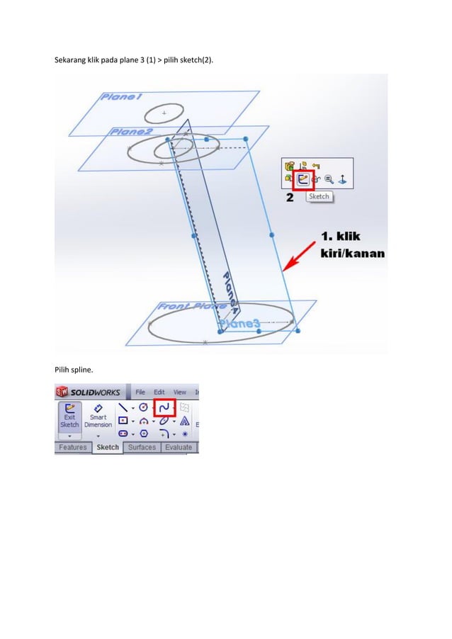 Tutorial solidworks bikin surface | PDF