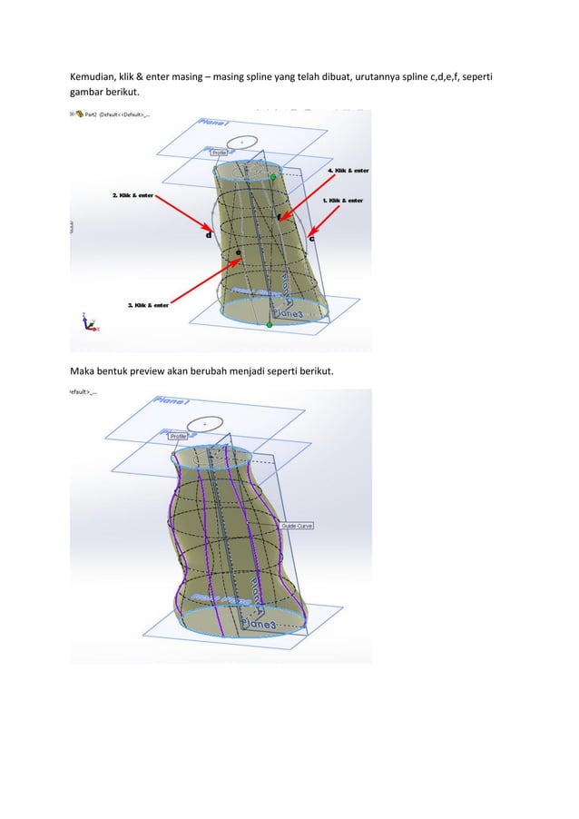 Tutorial solidworks bikin surface | PDF