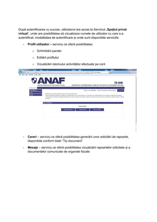 Tutorial spatiul privat_virtual | PDF