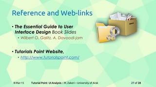 Tutorialspoint UI Analysis | PPT