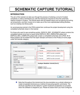 Tutorials proteus schematic | PDF