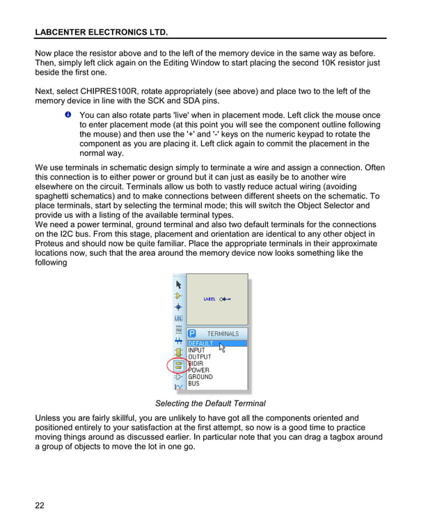 Tutorials proteus schematic | PDF | Desktop Publishing | Computer Software and Applications