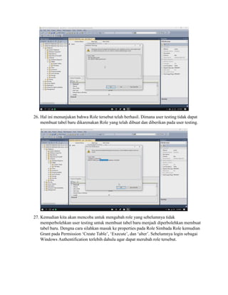 Tutorial sql server 2014 basic security priviledge, role ...