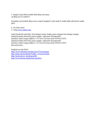 Tutorial step by_step_setting_mikrotik | PDF