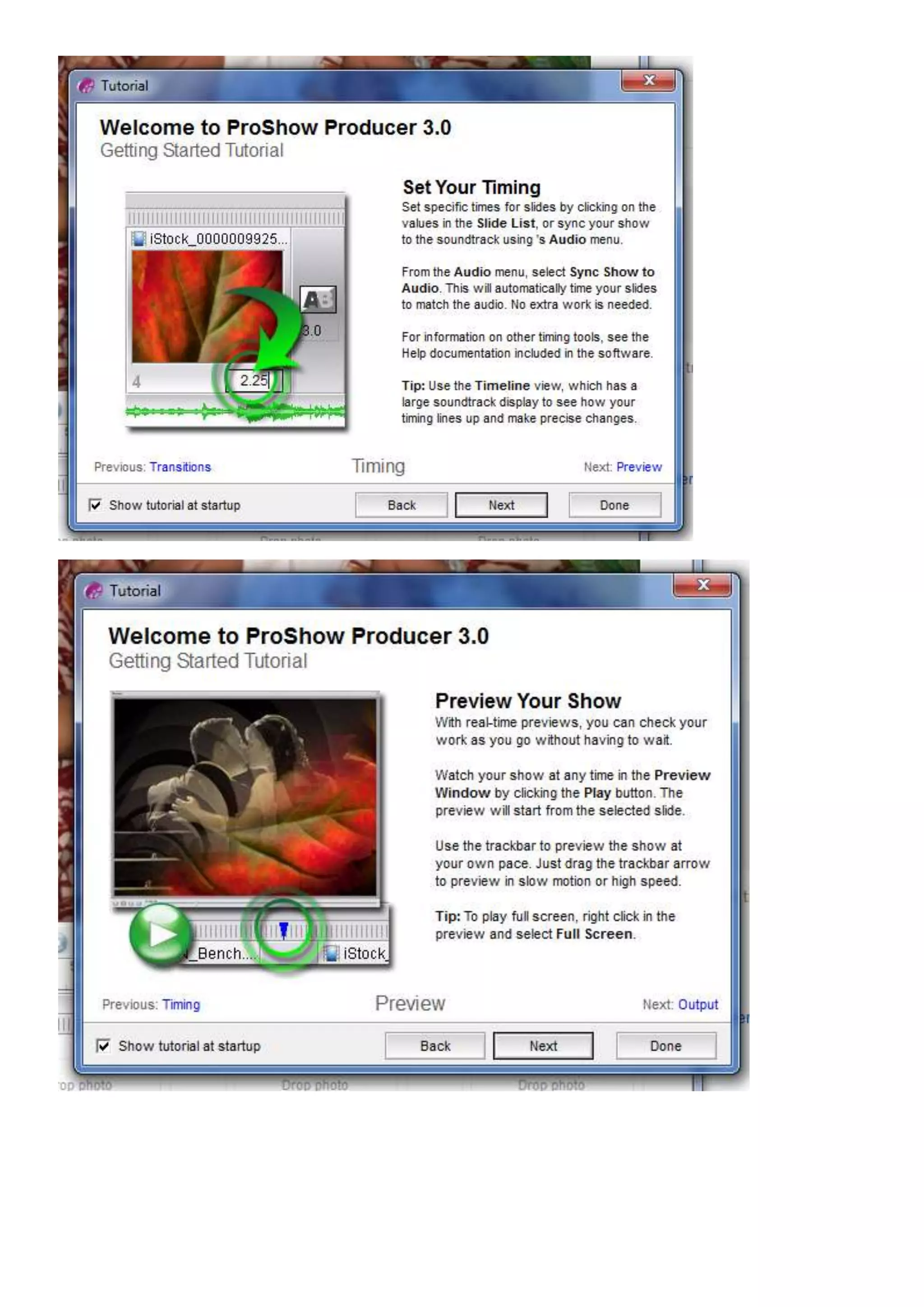 Tutorials & training proshow produser | DOCX