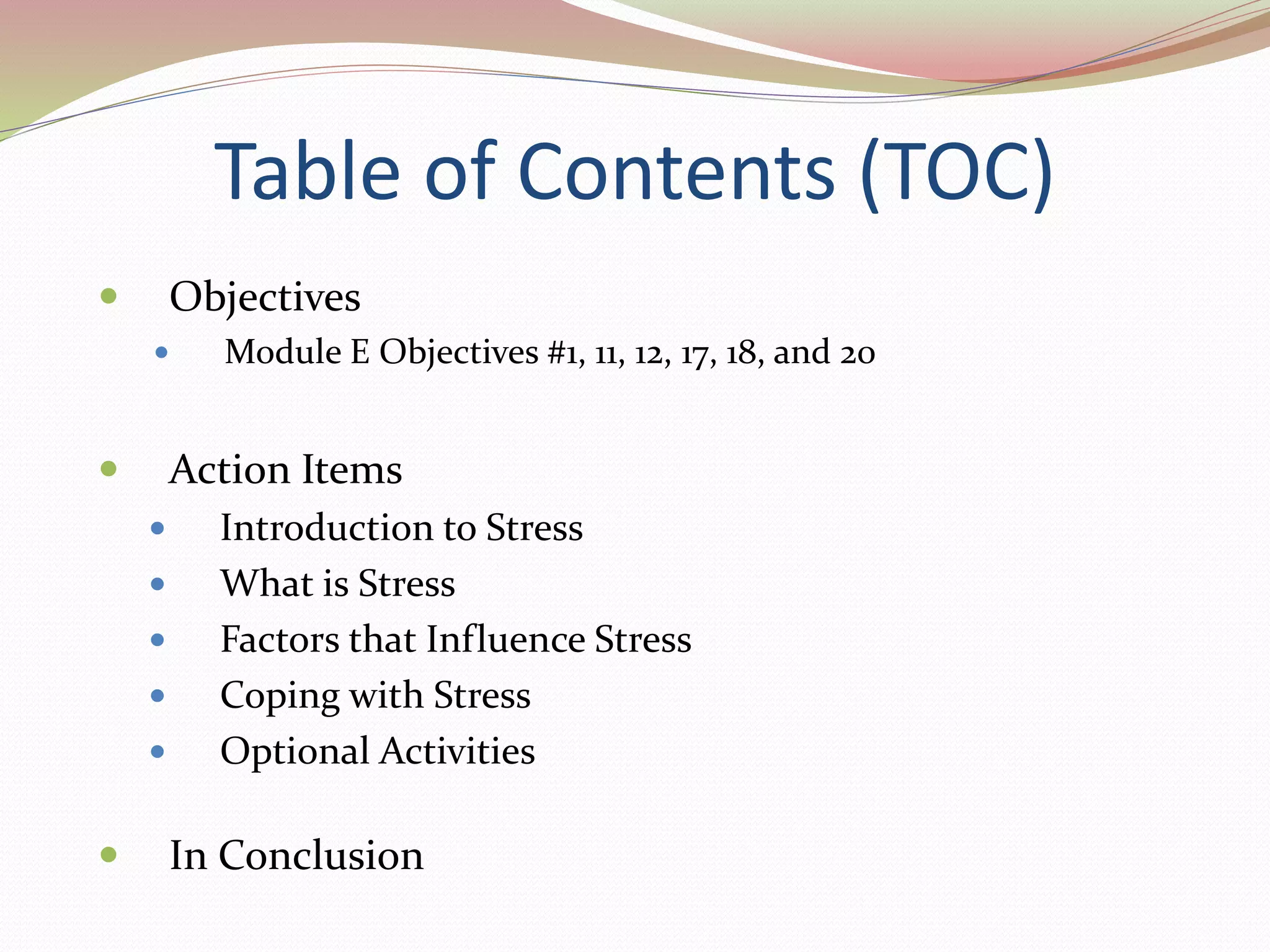 Examining Stress Tutorial | PPT