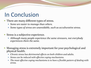 Examining Stress Tutorial | PPT