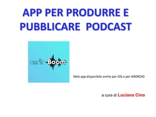 Tutorial su Audioboom | PPT