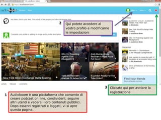 Tutorial su Audioboom | PPT