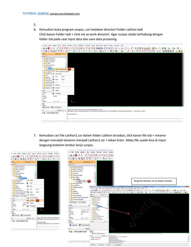 Tutorial surpac bag 3 ( input point ) | PDF