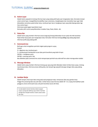 Tutorial Surpac Bag I Interface Pdf