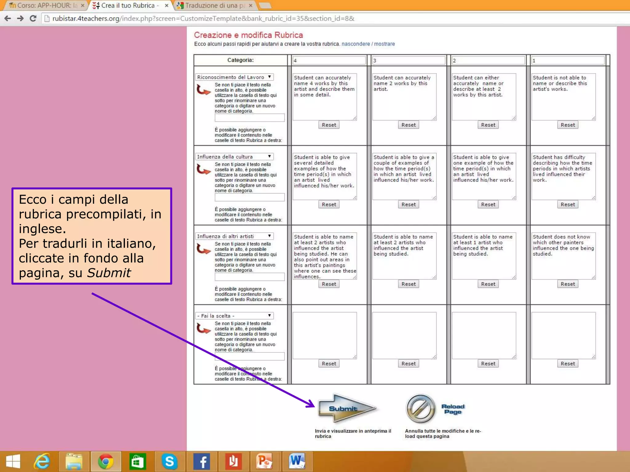 Tutorial su Rubistar | PPT
