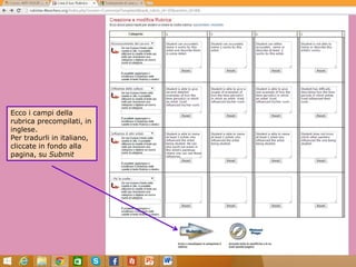 Tutorial su Rubistar | PPT