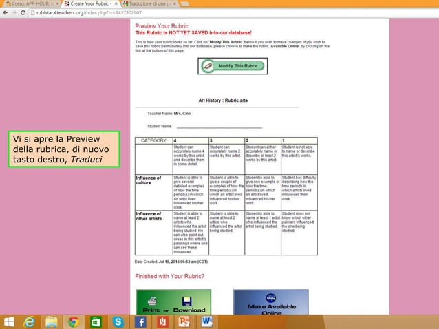 Tutorial su Rubistar | PPT
