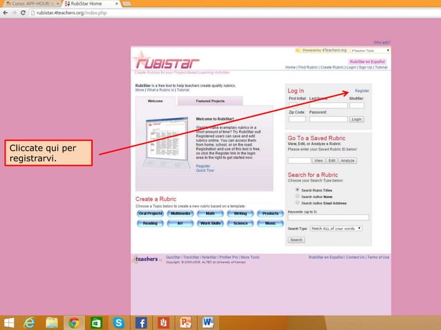 Tutorial su Rubistar | PPT