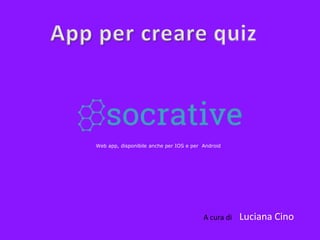 Tutorial su Socrative | PPTX