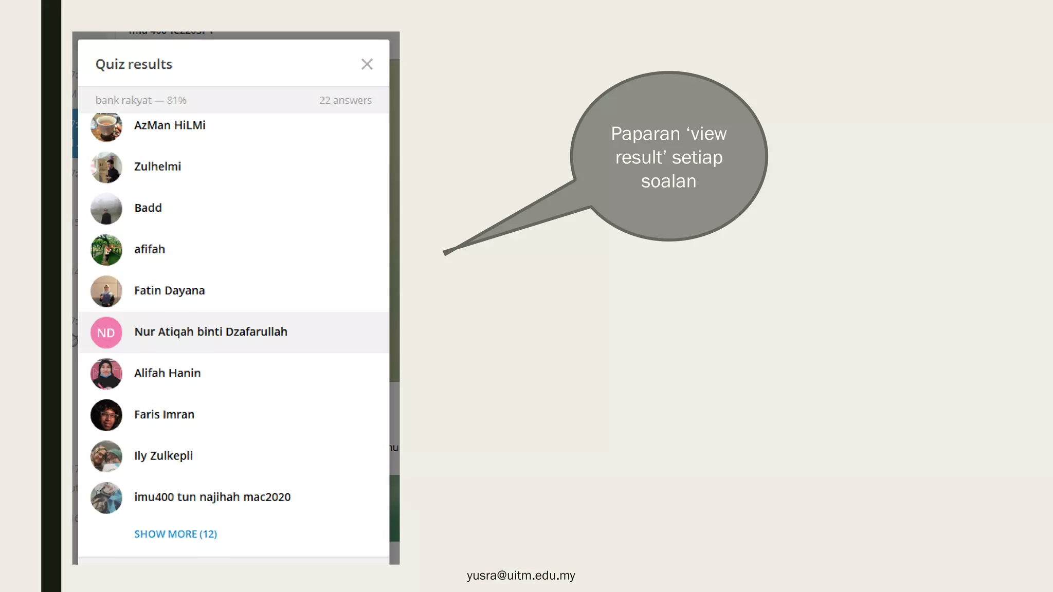 Tutorial telegram quiz | PPT