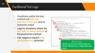 Test Anti-Patterns: From Definition to Detection | PPT