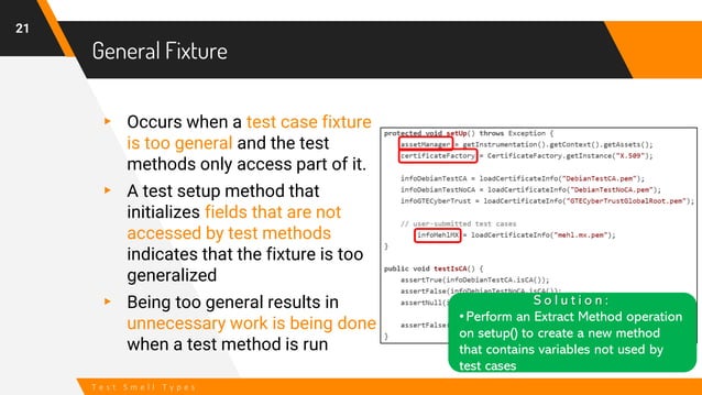 Test Anti-Patterns: From Definition to Detection | PPT