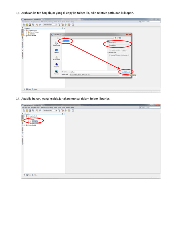 Tutorial text database (hsqldb) | PDF