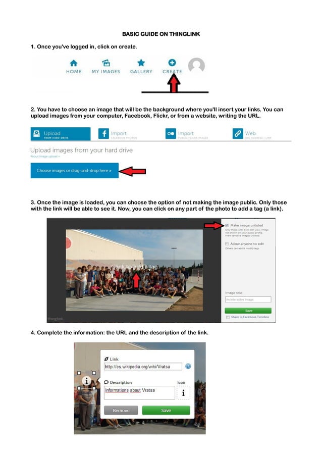 Tutorial thinglink | PDF