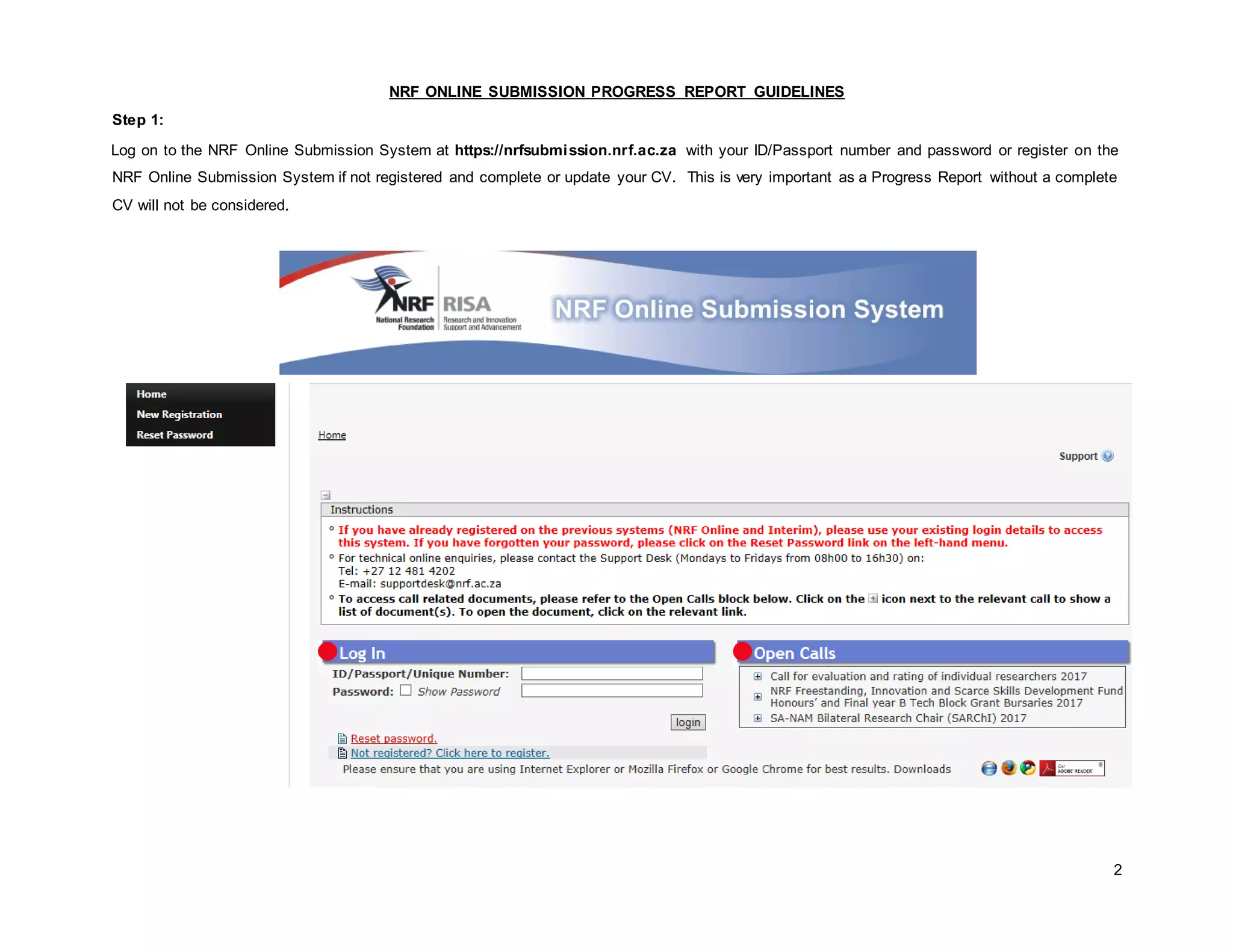 Attention Bursary holders: Tutorial to complete a bi annual progress ...