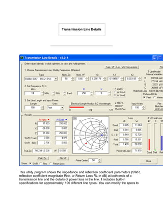 Tutorial transmission line details | DOCX