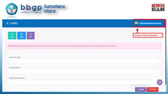 Tutorial Upload Sertifikat Simdiklat BBGP Sumut.pptx