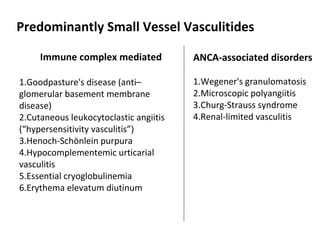 Tutorial vasculitis | PPT
