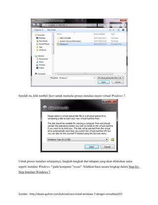 Tutorial virtual box | PDF