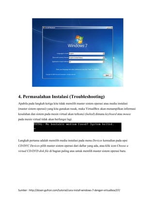 Tutorial virtual box | PDF