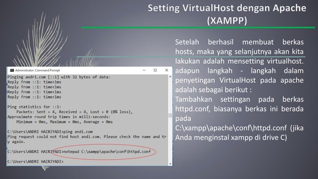 Tutorial virtual host dan ssl | PPT | Free Download