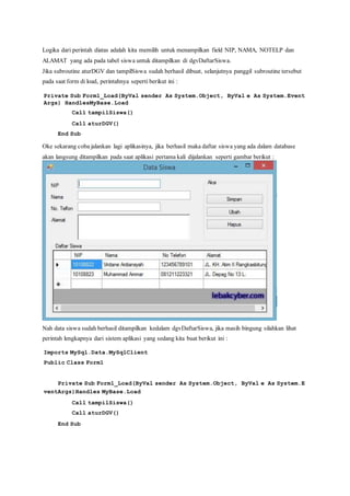 Tutorial visual basic | PDF