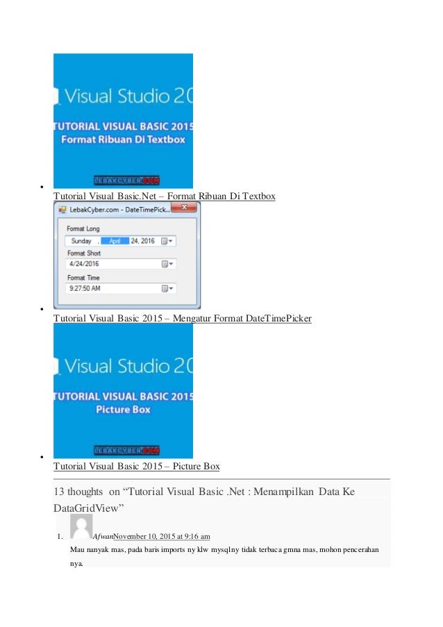 Tutorial visual basic