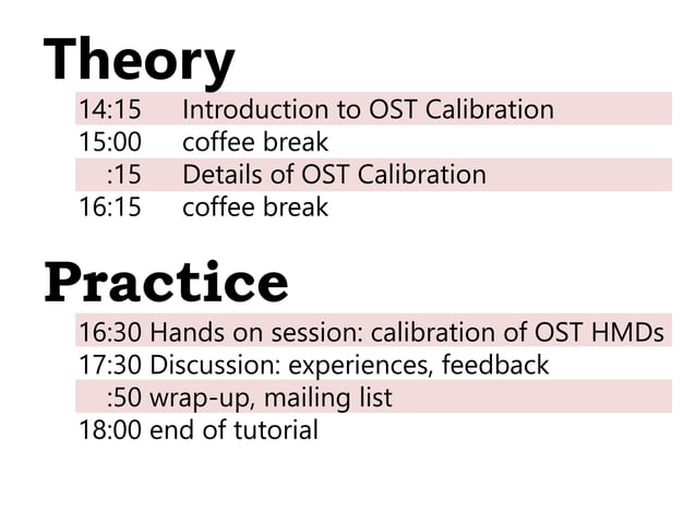 Google Glass, The META and Co. - How to calibrate your Optical See ...