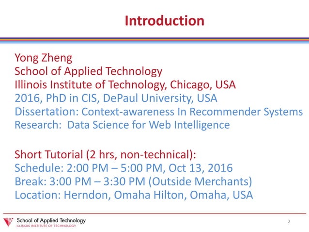 Tutorial: Context-awareness In Information Retrieval and Recommender Systems | PDF | Search ...